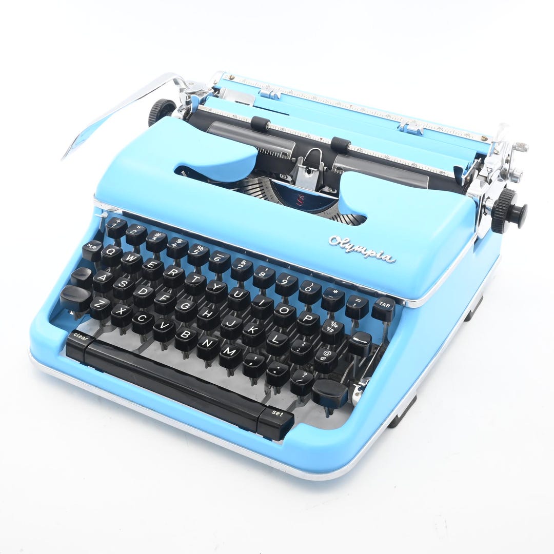 Cursive Script Typeface Olympia SM4 Typewriter - New Platen Serviced by ...