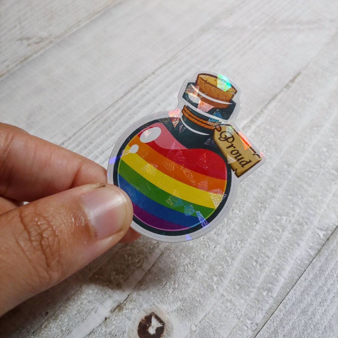 2 Inches Lgbt Pride Magic Potion Bottles Waterproof Vinyl Etsy