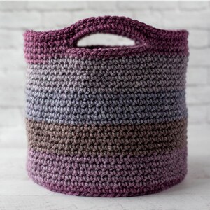 Crochet Basket Pattern, Crochet Tote Basket Pattern, Crochet Pattern ...