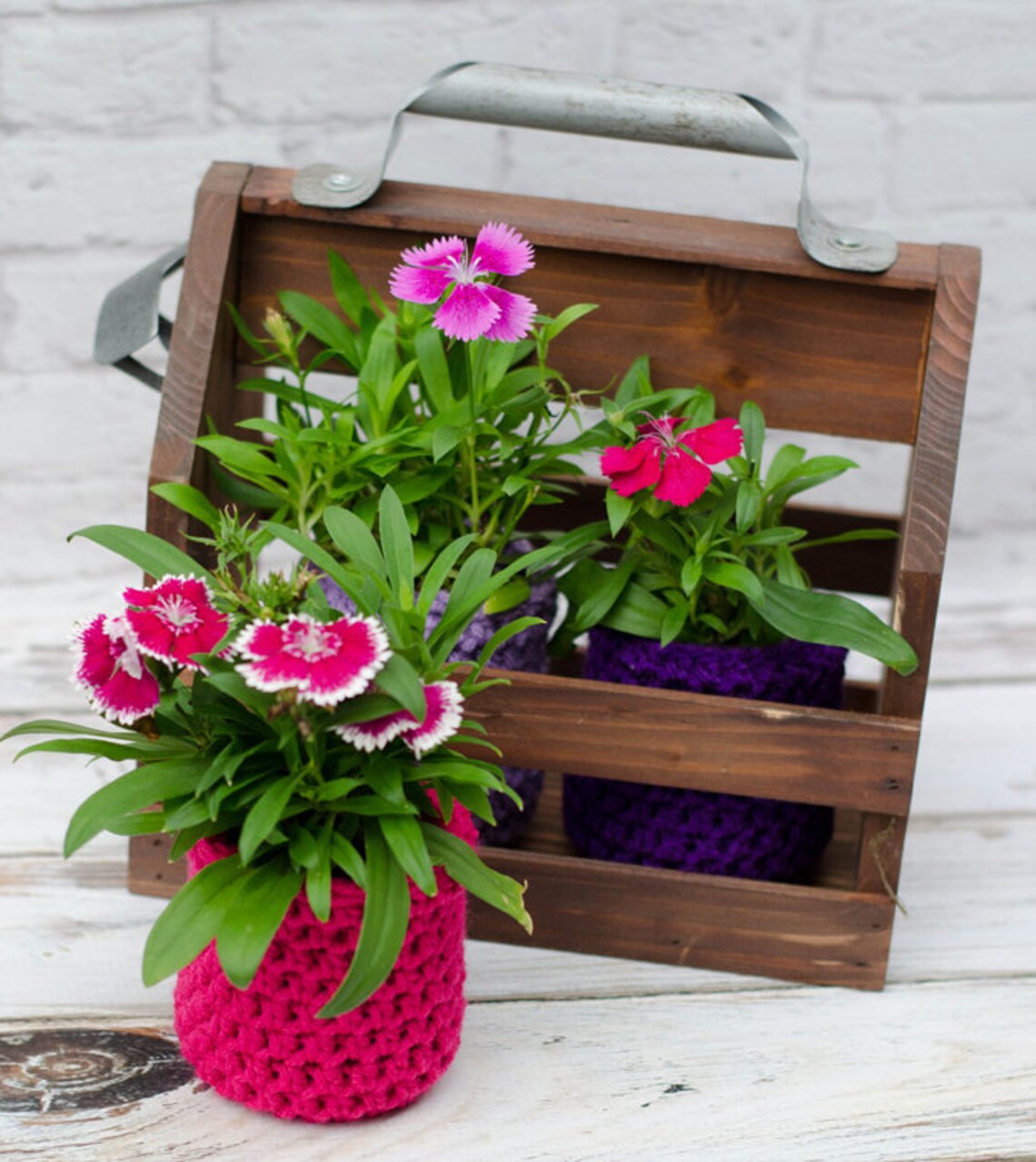 Flower Pot Crochet Pattern Crochet Flower Pot Cozy Pattern - Etsy