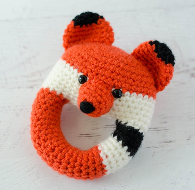 Crochet Pattern Rattle Fox Pdf Pattern Crochet Rattle - Etsy