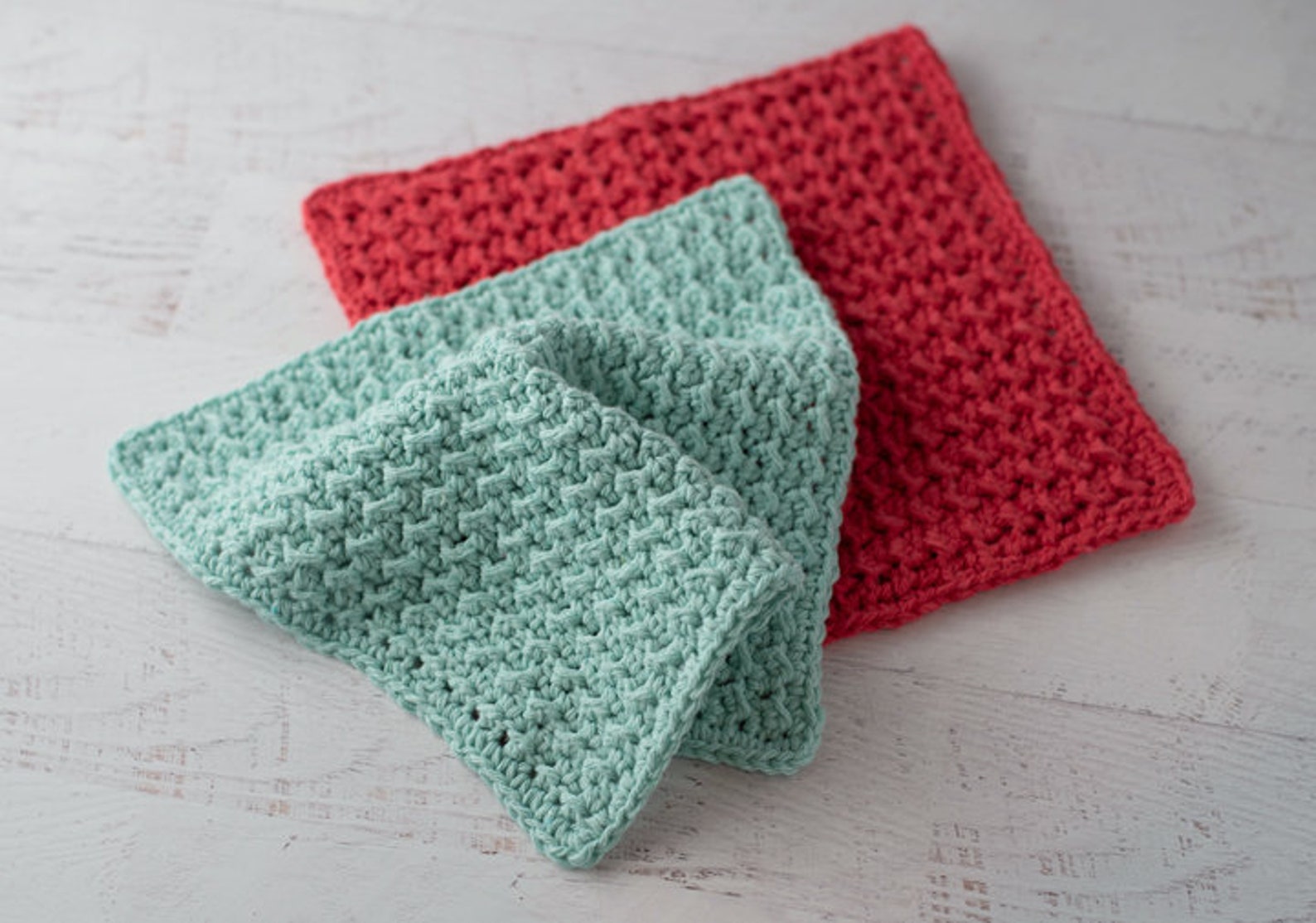 Crochet Washcloth Pattern, Easy & Quick Dishcloth to Crochet! Pattern ...