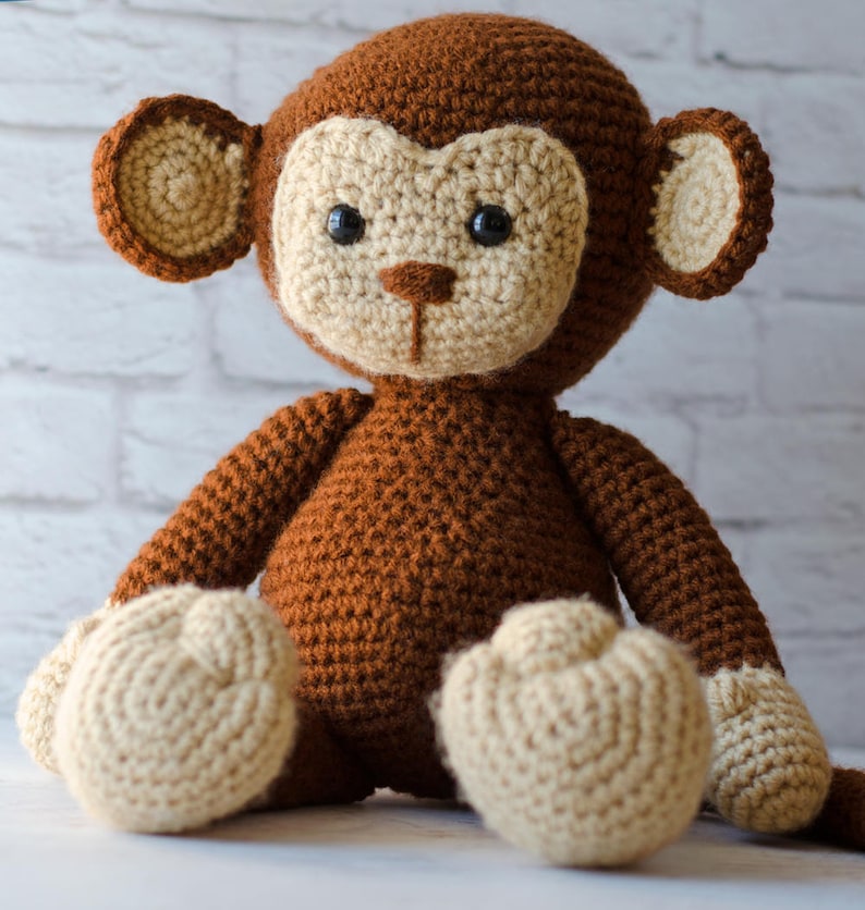 Crochet Monkey Pattern Amigurumi Pdf-monkey Crochet - Etsy