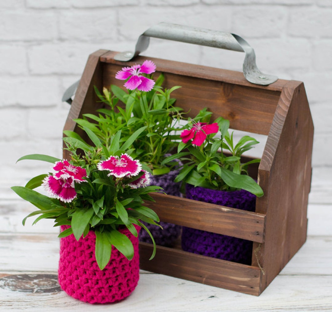 Flower Pot Crochet Pattern, Crochet Flower Pot Cozy Pattern, INSTANT ...
