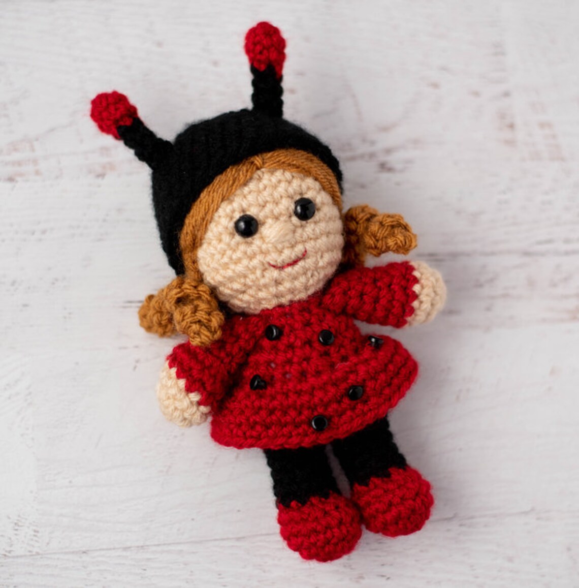 Ladybug Doll Crochet Pattern Amigurumi PDF - Instant Download - Lucy ...