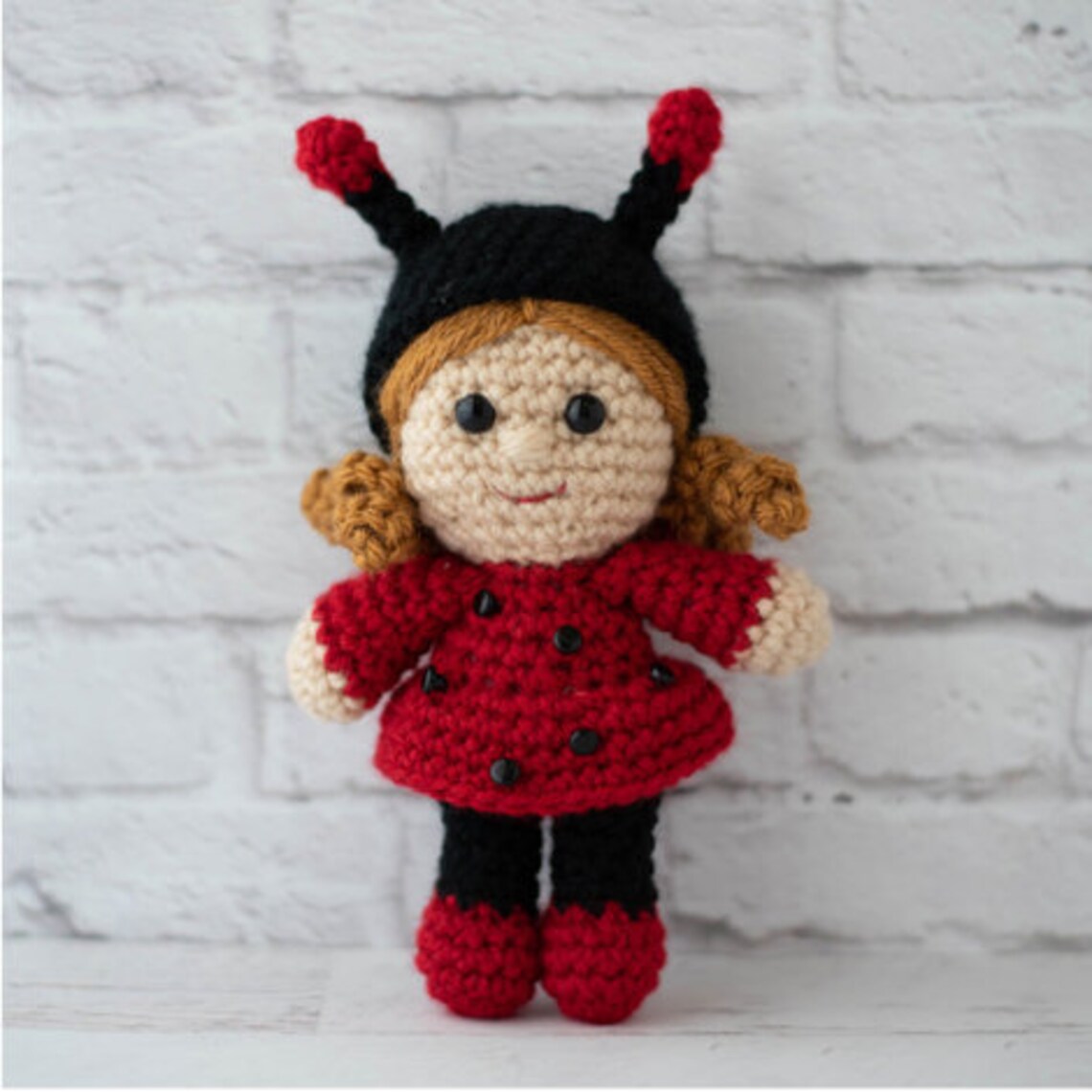 Ladybug Doll Crochet Pattern Amigurumi PDF - Instant Download - Lucy ...
