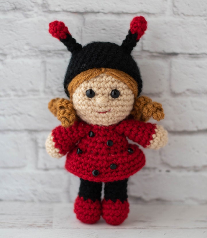Ladybug Doll Crochet Pattern Amigurumi PDF - Instant Download - Lucy ...