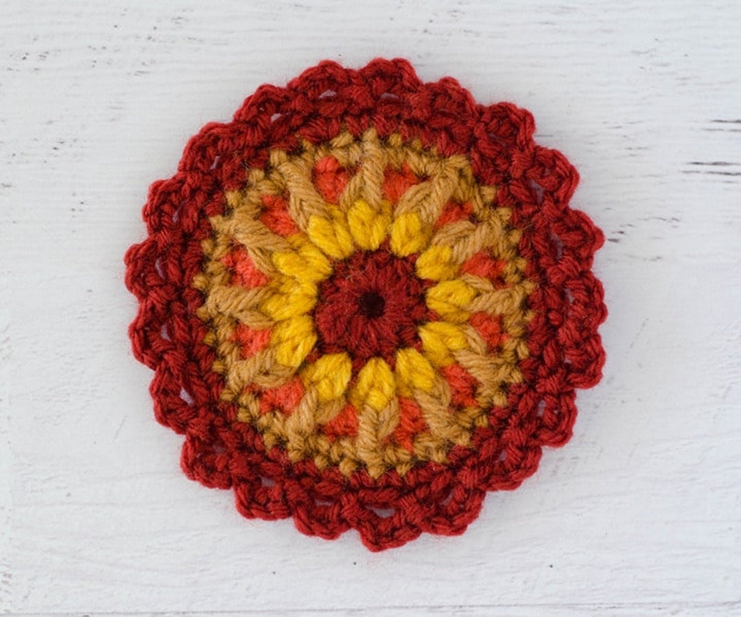 Crochet Mandala Pattern Crochet Flower Pattern Crochet - Etsy
