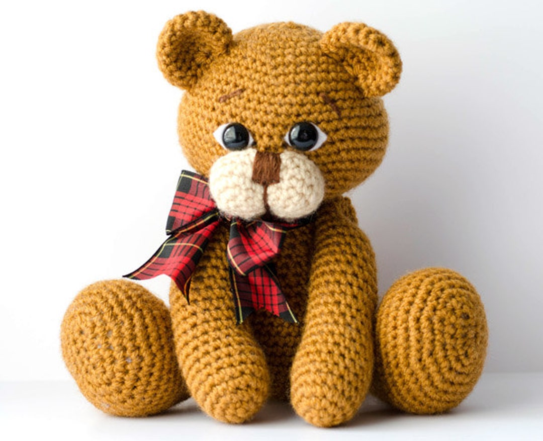 Crochet Amigurumi Teddy Bear Pattern Pdf-moxie Bear-classical Teddy ...