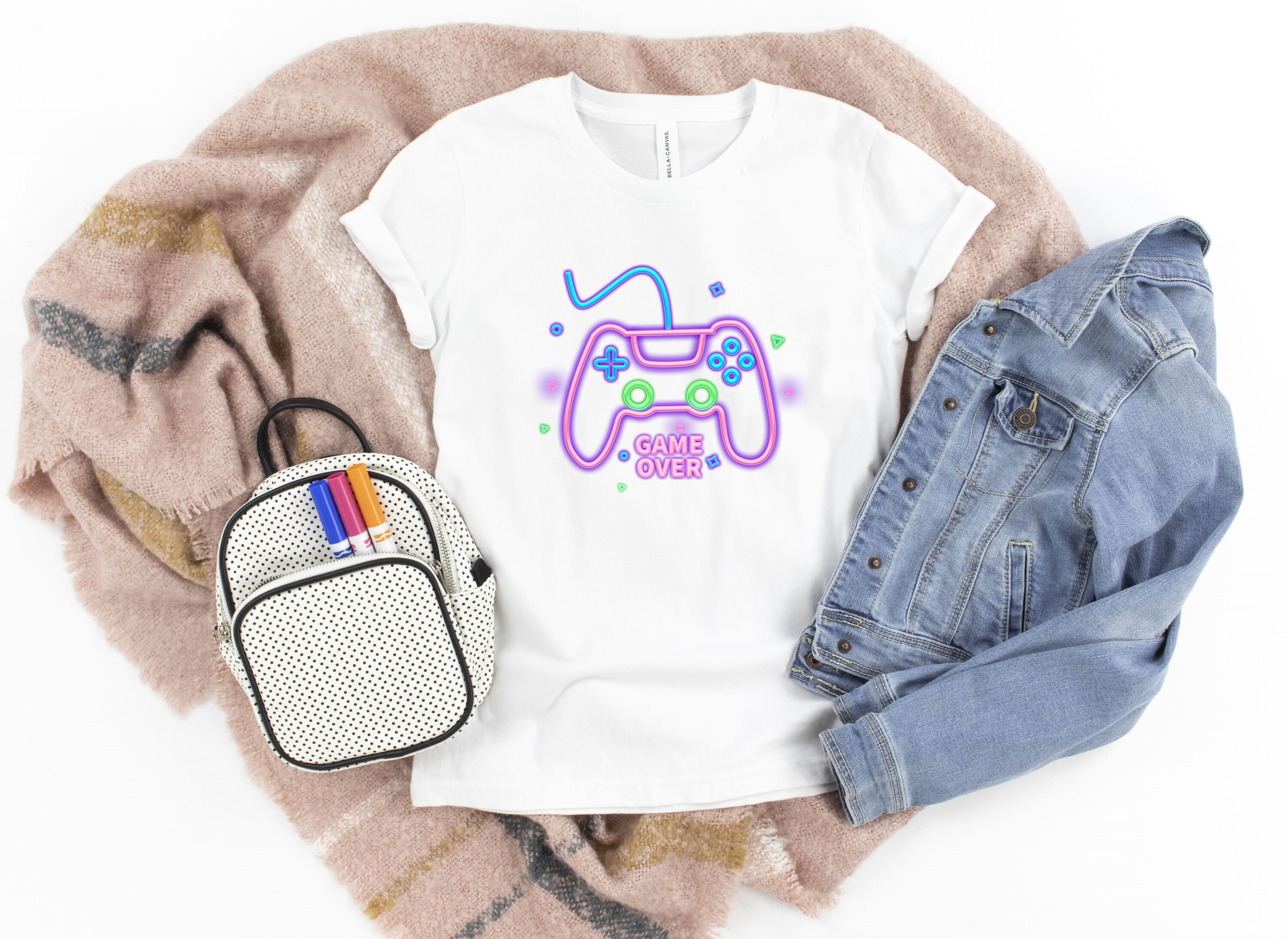 Game Over Girl Children's Shirt | Etsy