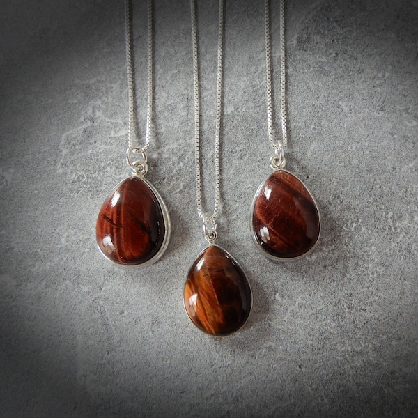 Tiger's Eye Necklace - Etsy