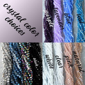 Crystal Custom Beaded Name Bracelet • Word Bracelet Stack • Friendship ...