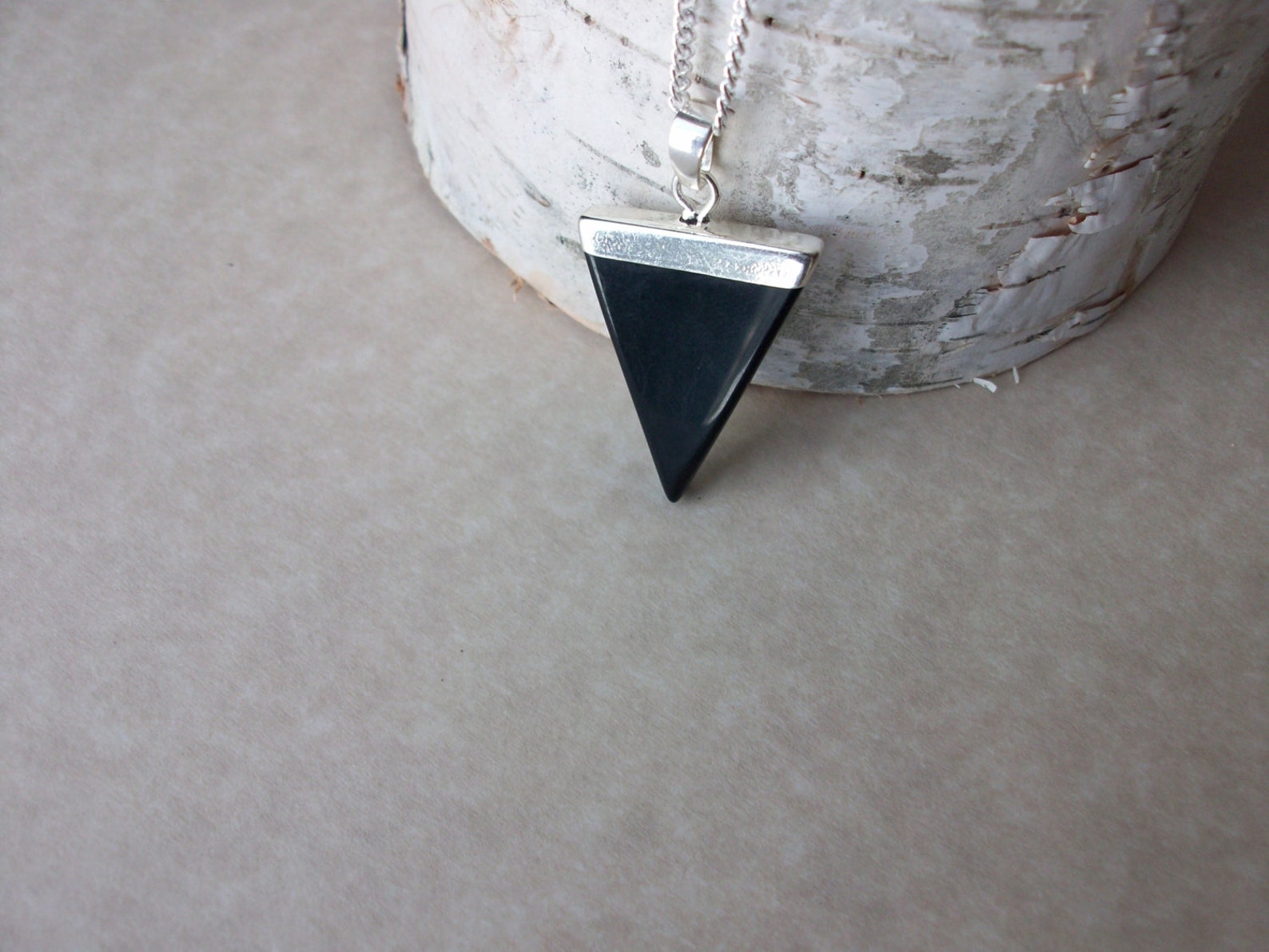 Black Onyx Necklace, Black Onyx Point, Genuine Black Onyx, Black Onyx ...