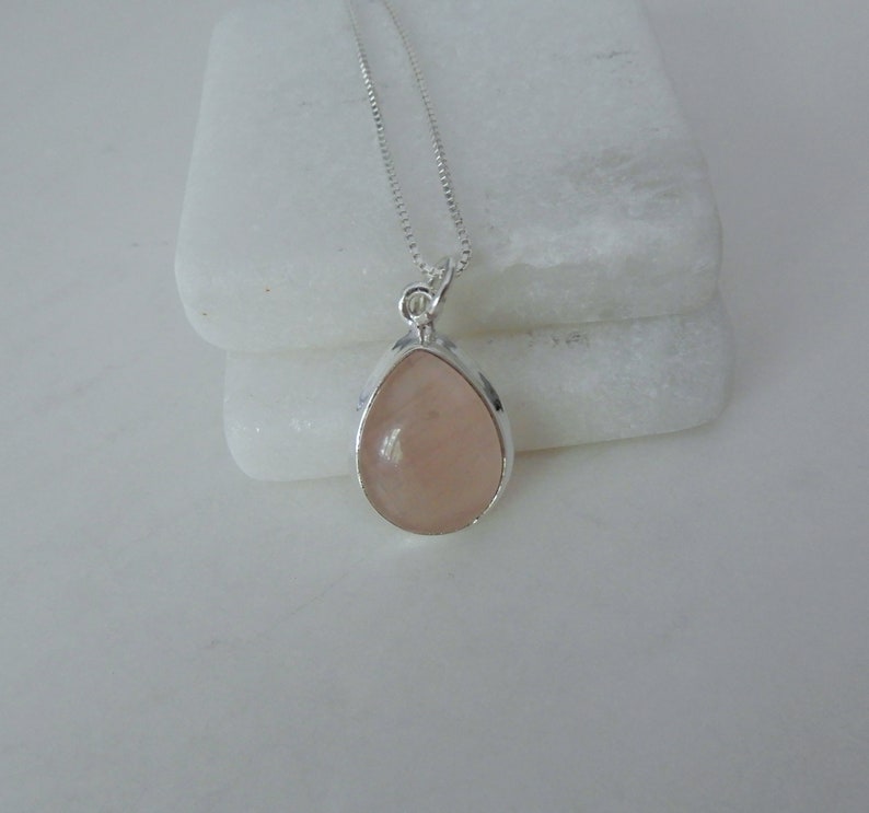 Rose Quartz Necklace Rose Quartz Pendant Genuine Rose Quartz - Etsy Rose Quartz Necklace Rose Quartz Pendant Genuine Rose Quartz - Etsy