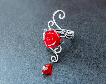 Blood Drop Ring - Etsy