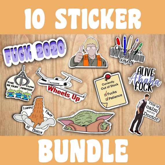 Stickers, Labels & Tags Paper & Party Supplies pack of 10 stickers ...
