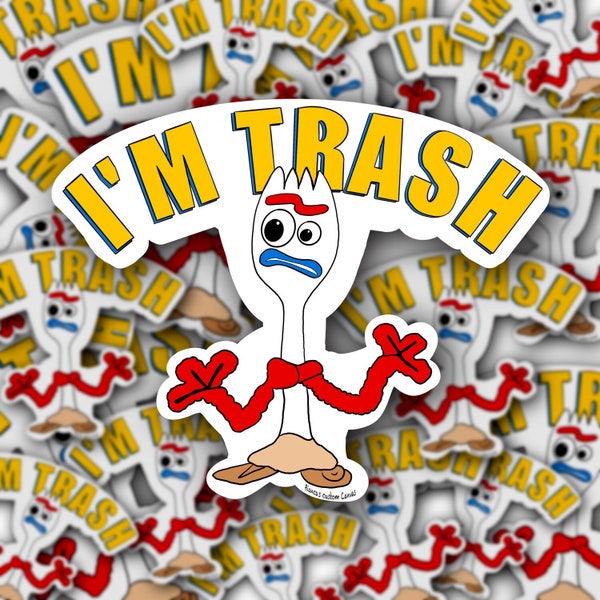 Forky Im Trash Svg - Etsy