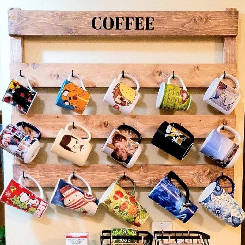 Coffee Mug Display - Etsy