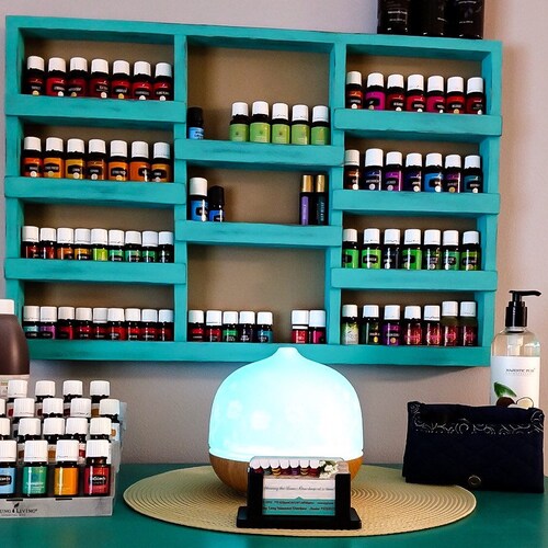 Essential Oil Display Wood Wall Rack | Etsy