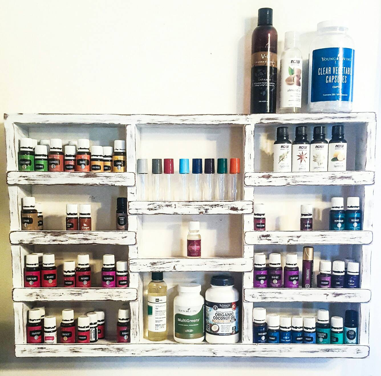 Essential oil shelf oil holder storage for essential oils | Etsy