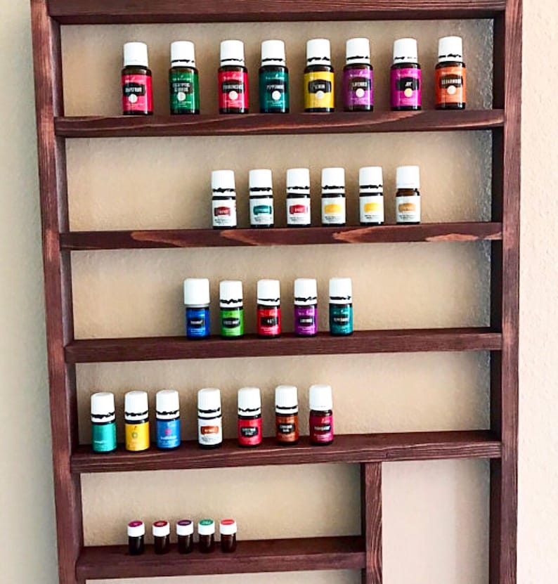 Essential oil shelf essential oil display oil storage oil | Etsy