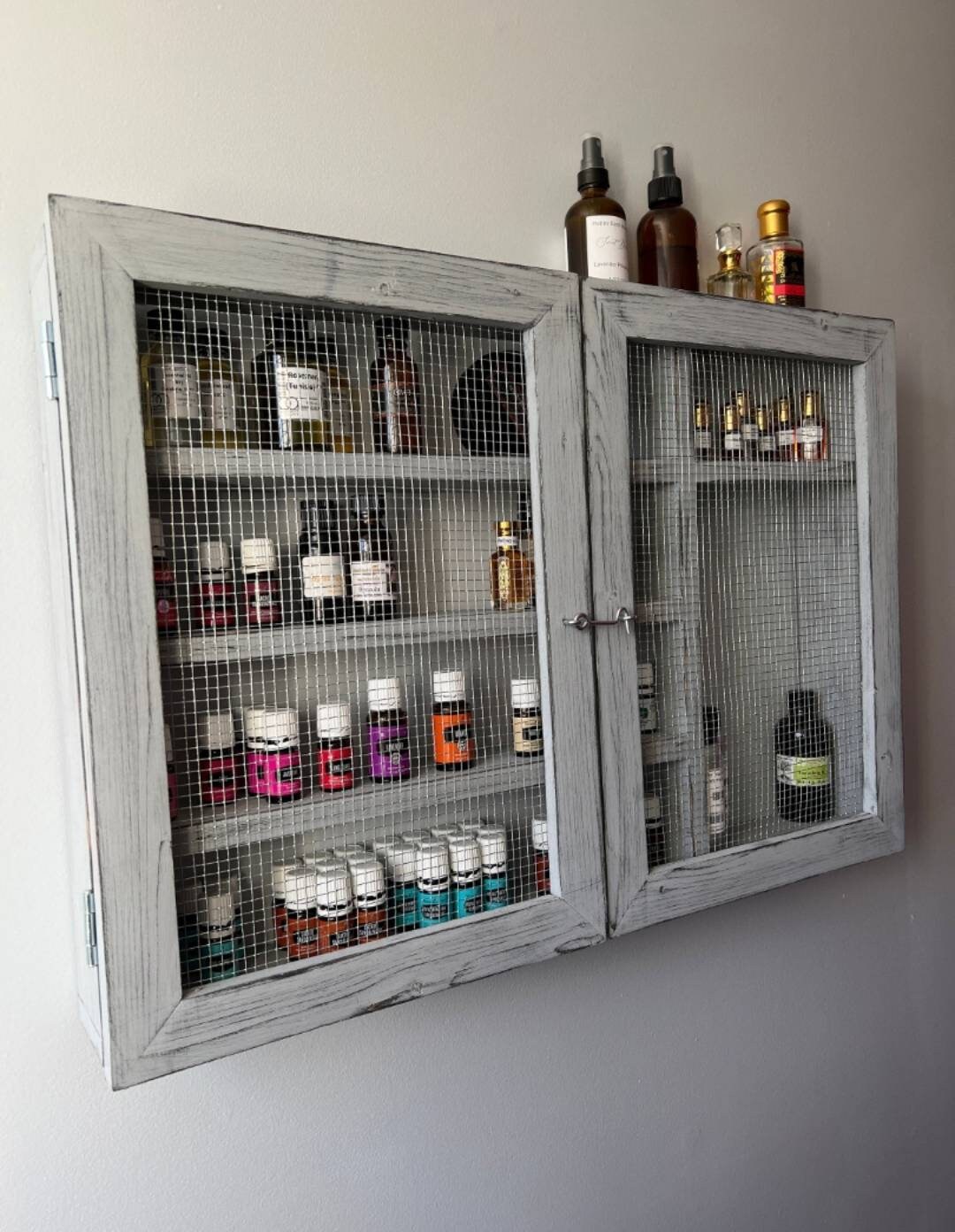 Essential Oil Display Farmhouse Decor Rustic Medicine - Etsy