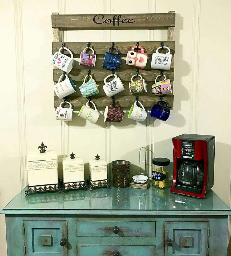 Coffee Cup Rack Kitchen Organizer Coffee Cup Holder Coffee - Etsy