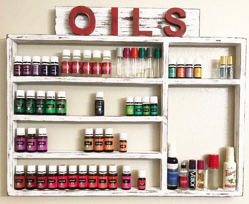 Oil Shelf Essential Oils Essential Oil Display Oil Rack - Etsy
