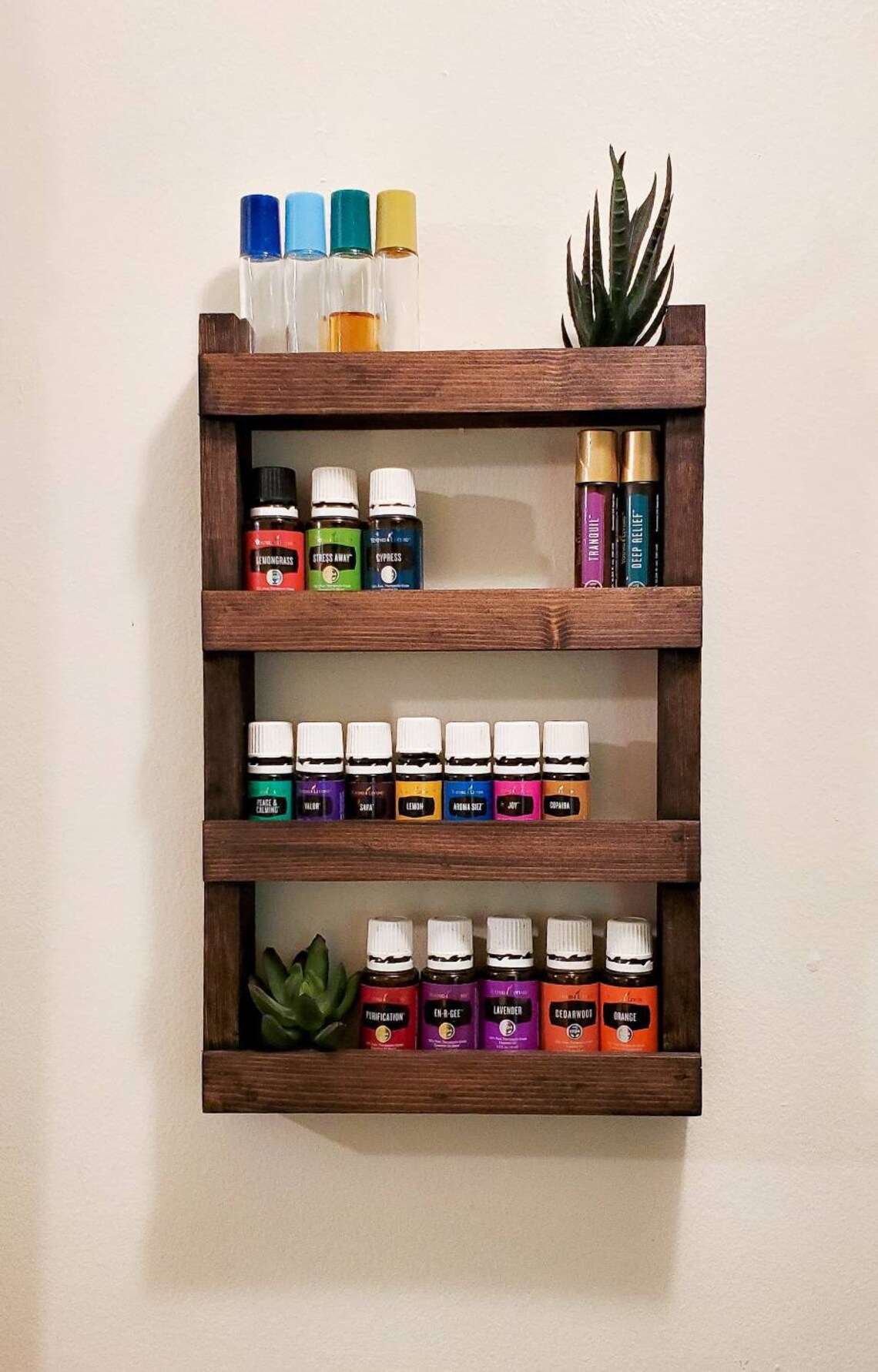 Essential Oil Shelf Oil Rack Wood Shelf Oil Storage EO - Etsy