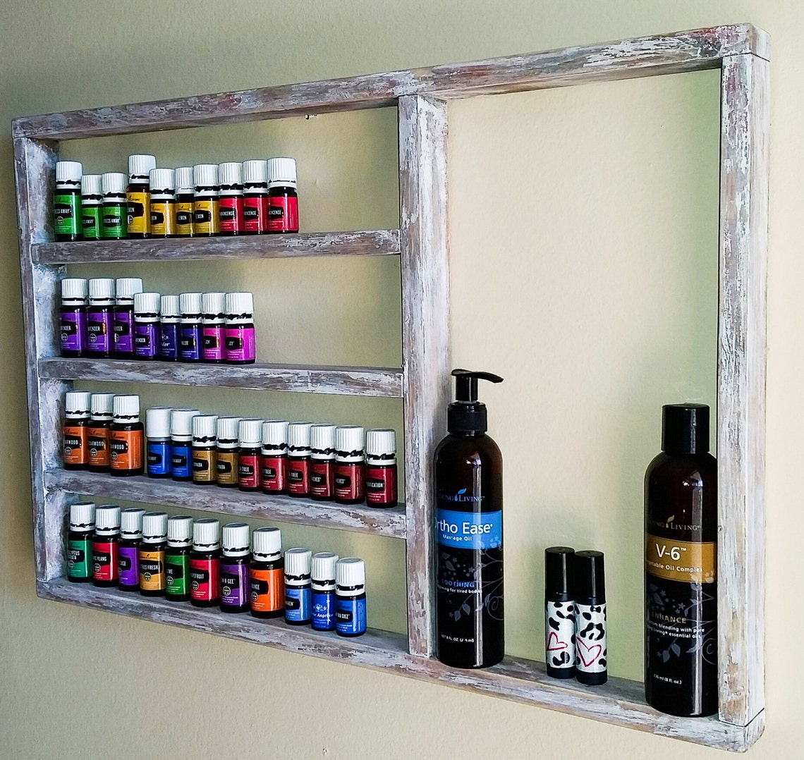 Essential Oils Shelf Unique Gift Oil Rack Oil Storage Wood - Etsy New ...