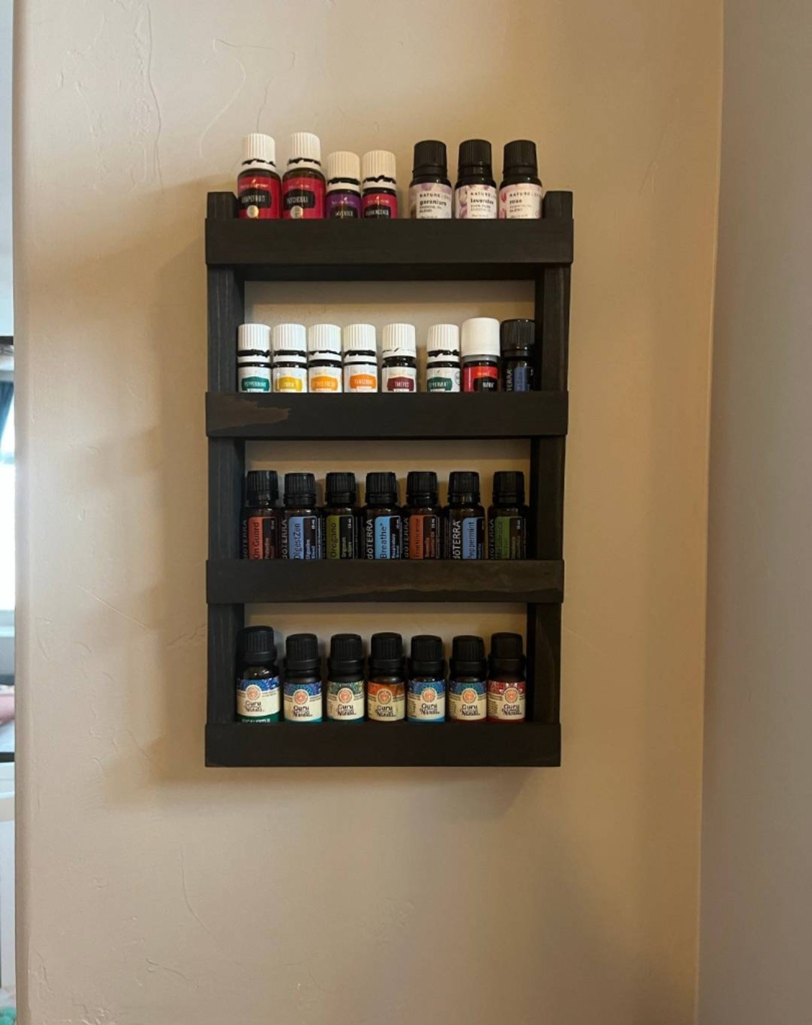 Essential Oil Shelf Oil Rack Wood Shelf Oil Storage EO | Etsy