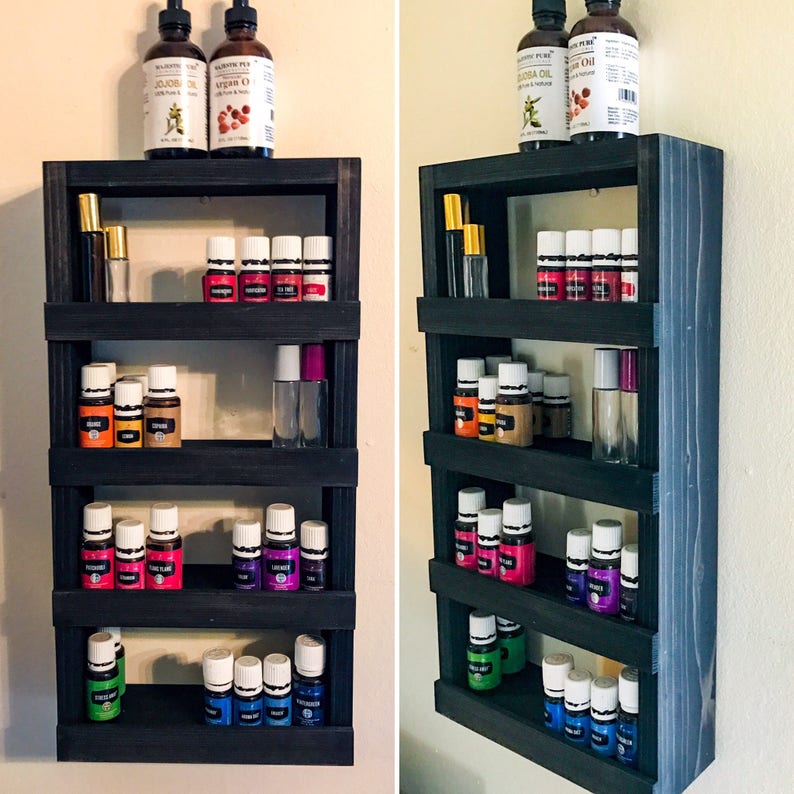 Essential Oil Shelf Essential Oil Display Oil Storage Oil | Etsy