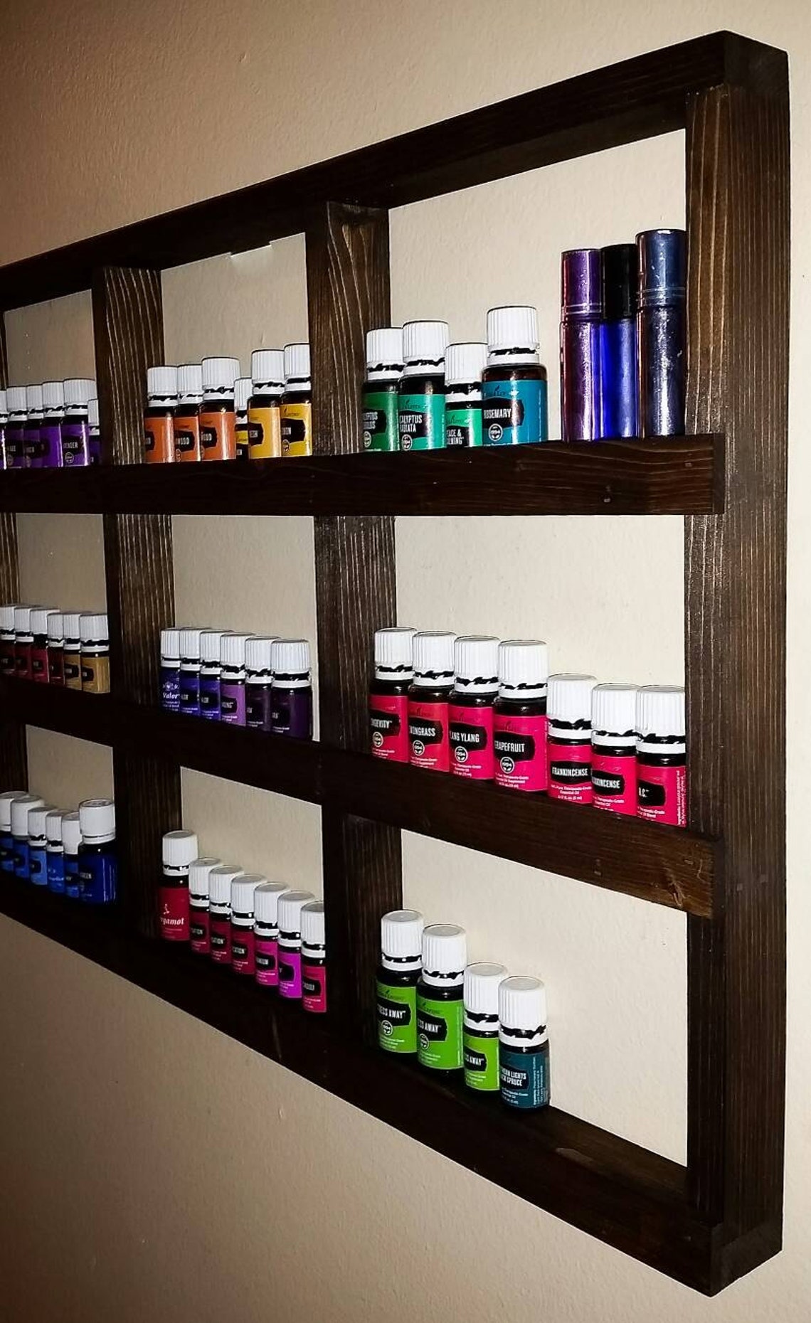 Wood Shelf Essential Oils Shelf Painters Storage Oil Rack - Etsy