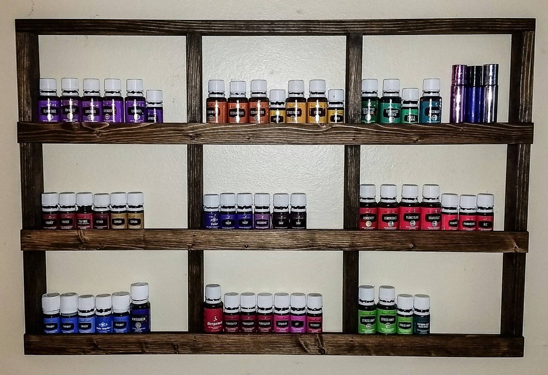 Wood Shelf, Essential Oils Shelf, Painters Storage, Oil Rack, Essential ...