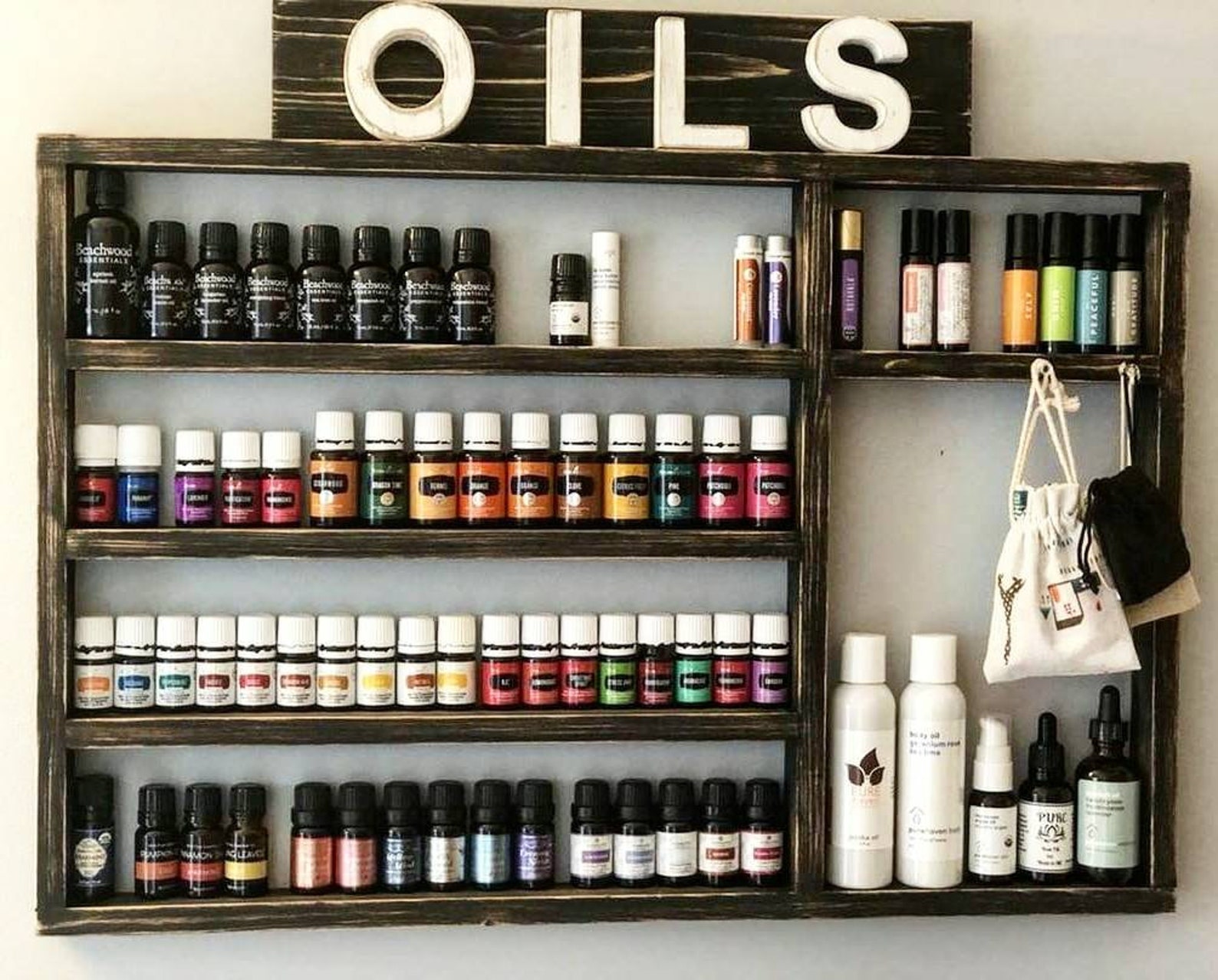 Oil Shelf Essential Oils Essential Oil Display Oil Rack - Etsy