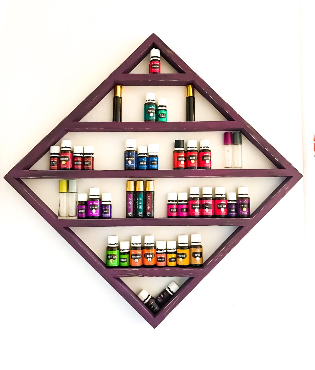 Oil Storage, Boho Decor, Wood Shelf, Oil Shelf, Diamond Shelf, Dorm ...