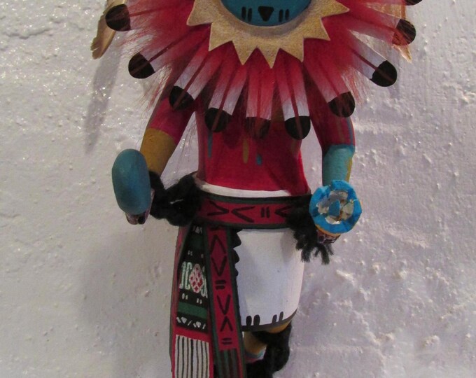 Hopi Sunface Large Kachina 11 5/8"-signed N. Polacca Outstanding Detail ...
