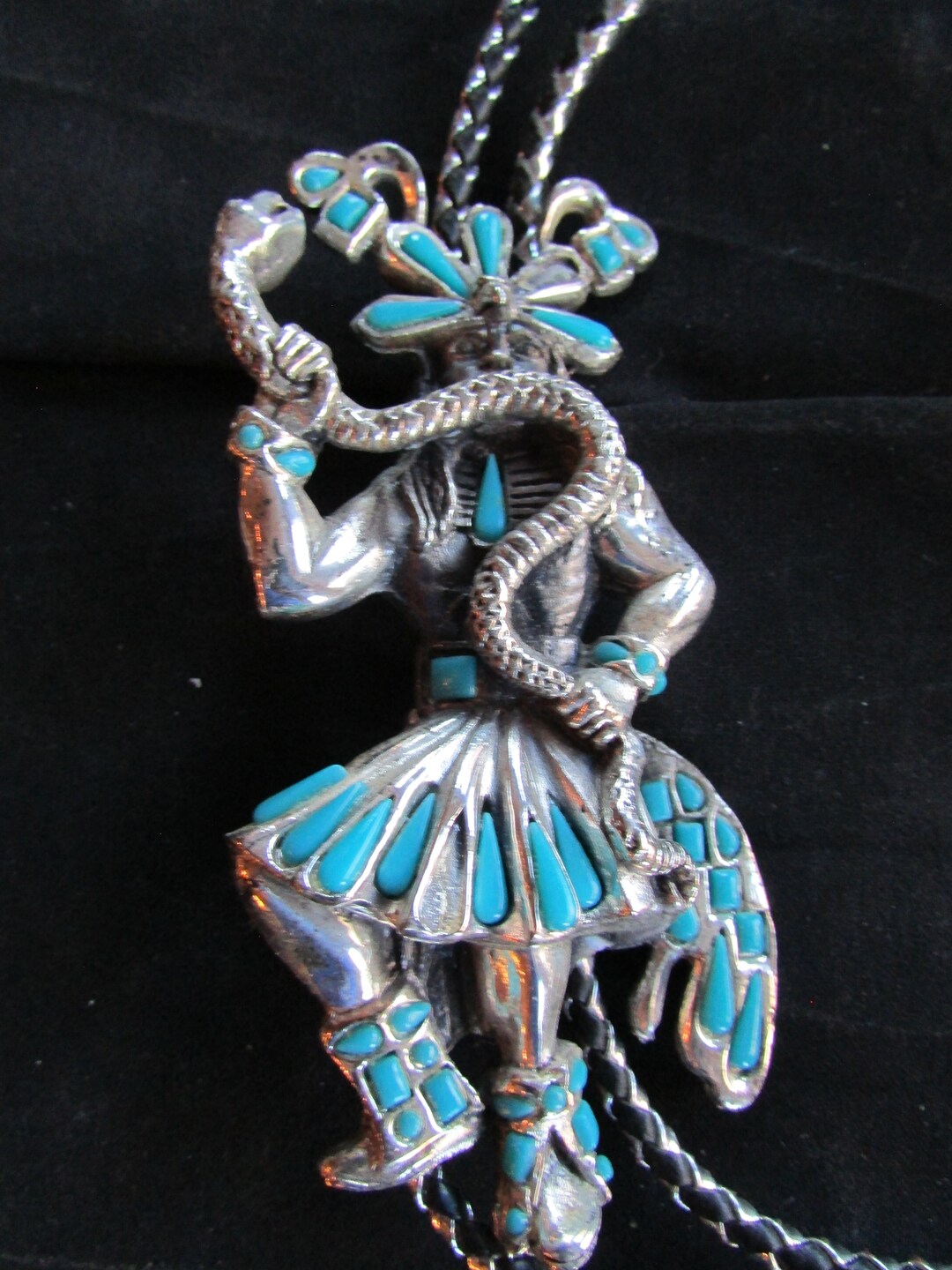 Bolo Vintage Kachina Snake Dancer Navajo Inspired Bolo Silver - Etsy