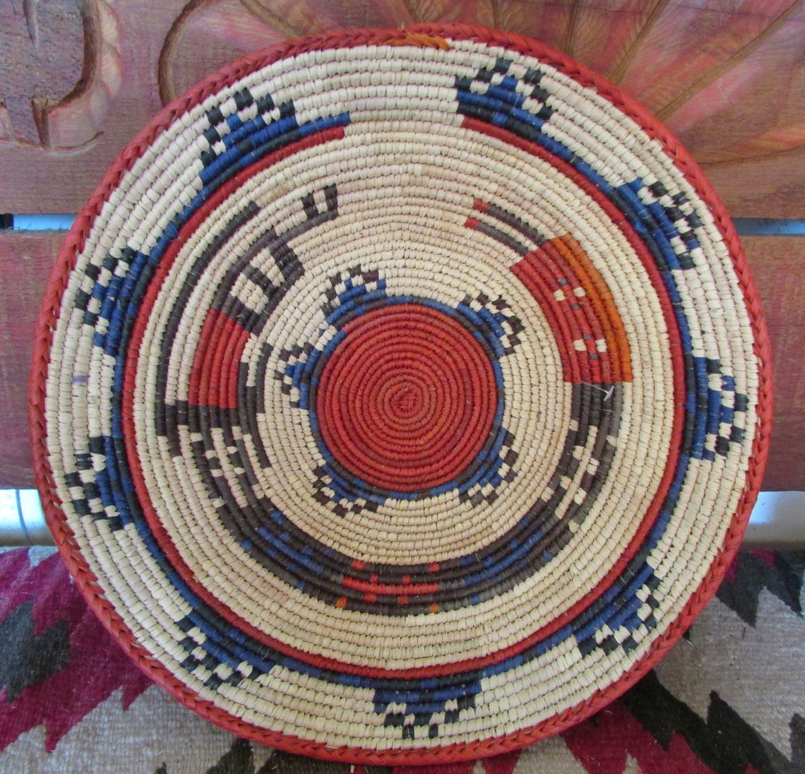 Native American Inspired Large Turtle Design Yei Basket 13 - Etsy