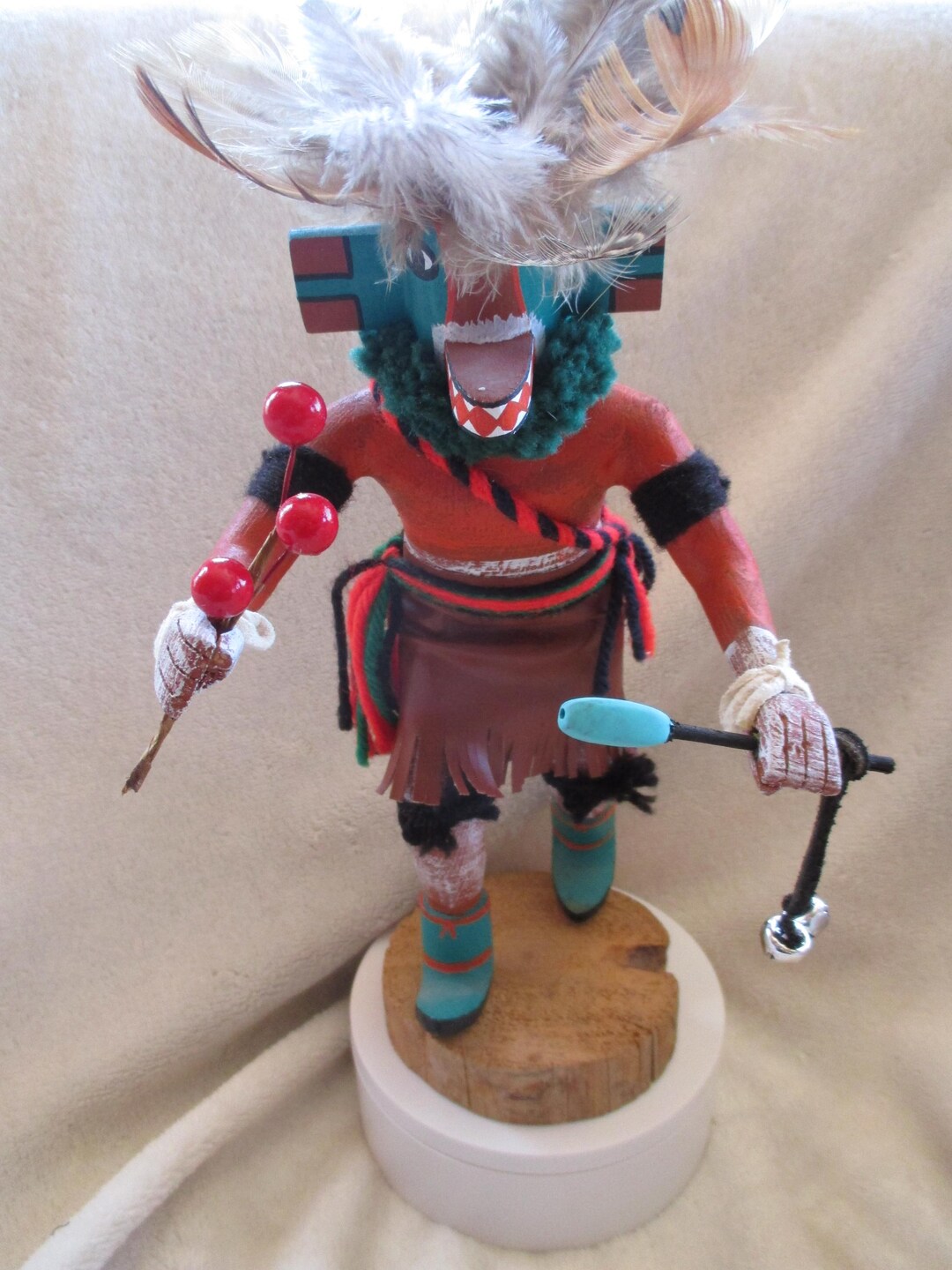 Kachina Doll Authentic Navajo 11" Lizard Kachina -by Larry Moore 1980's ...