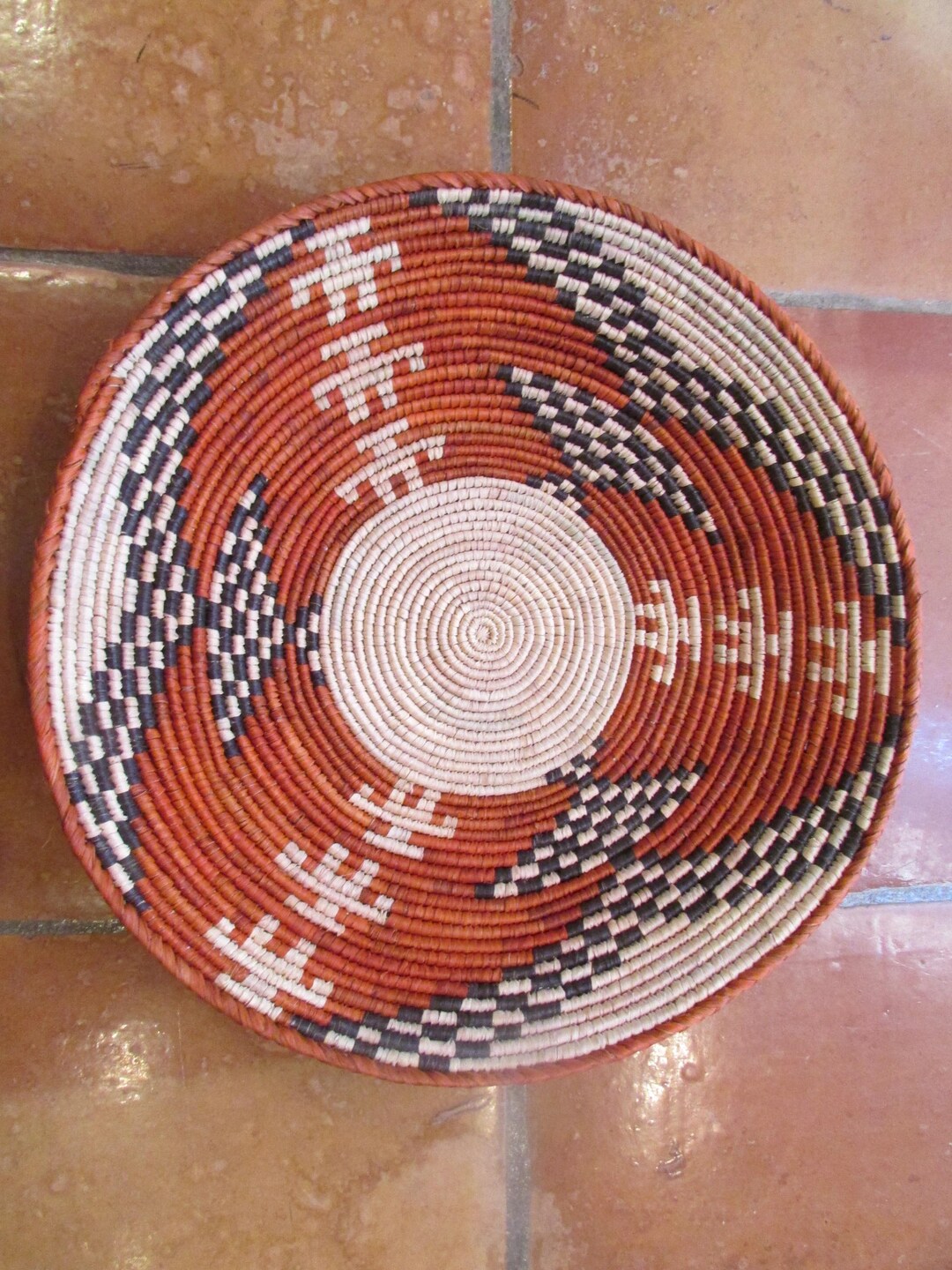 Navajo Designed Maze Man Basket 14 BEAUTIFUL - Etsy