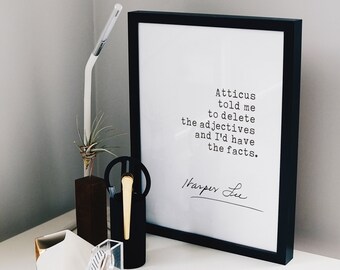 To Kill a Mockingbird Atticus Finch Quote Harper Lee - Etsy