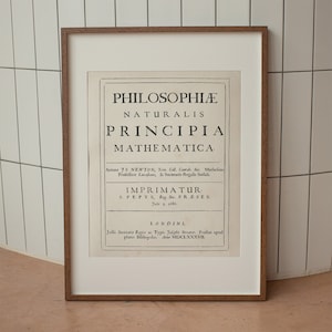 Principia Mathematica by Isaac Newtown, Instant Download Printable ...