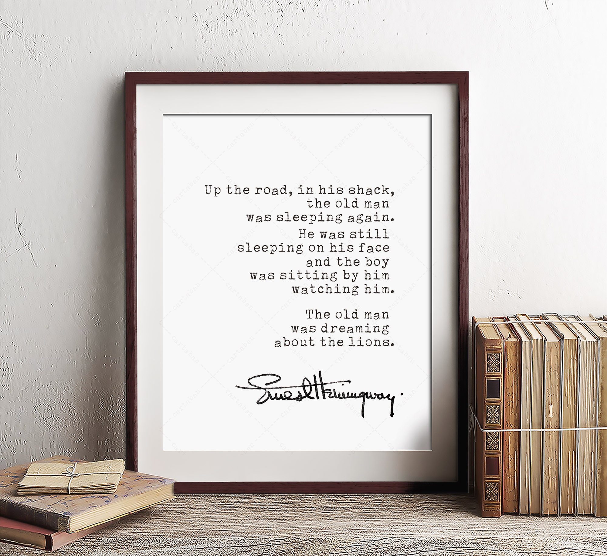 Ernest Hemingway Quote Motivation Poster Digital Download | Etsy