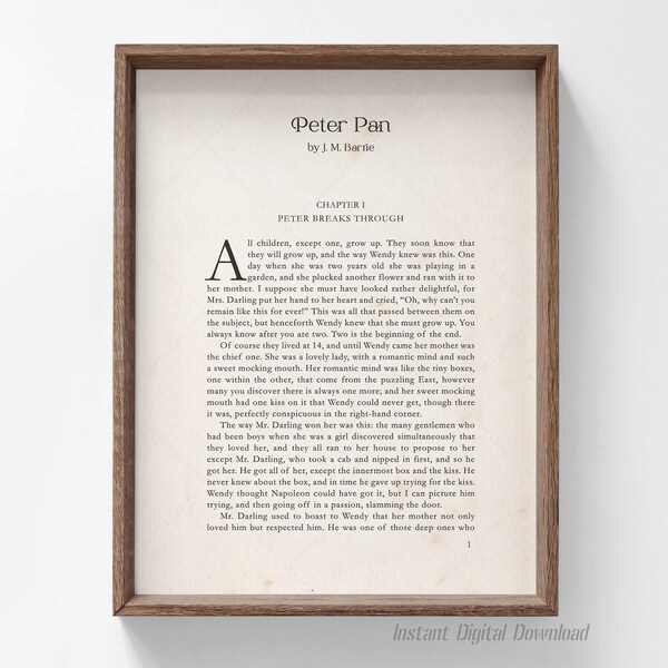 Peter Pan Book - Etsy