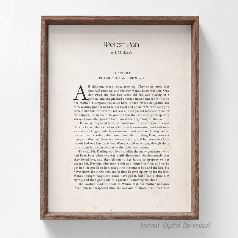 Peter Pan Poster - Etsy