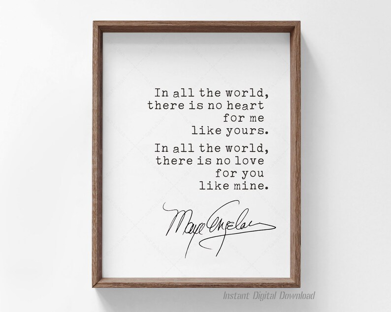 Maya Angelou Quote Digital Download Printable Poster - Etsy