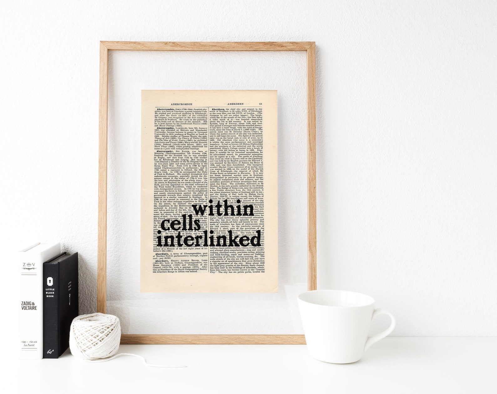 Within Cells Interlinked Quote on an Antique Page Vladimir | Etsy