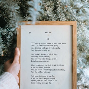 Have You Got a Brook in Your Little Heart? by Emily Dickinson, Poetry ...