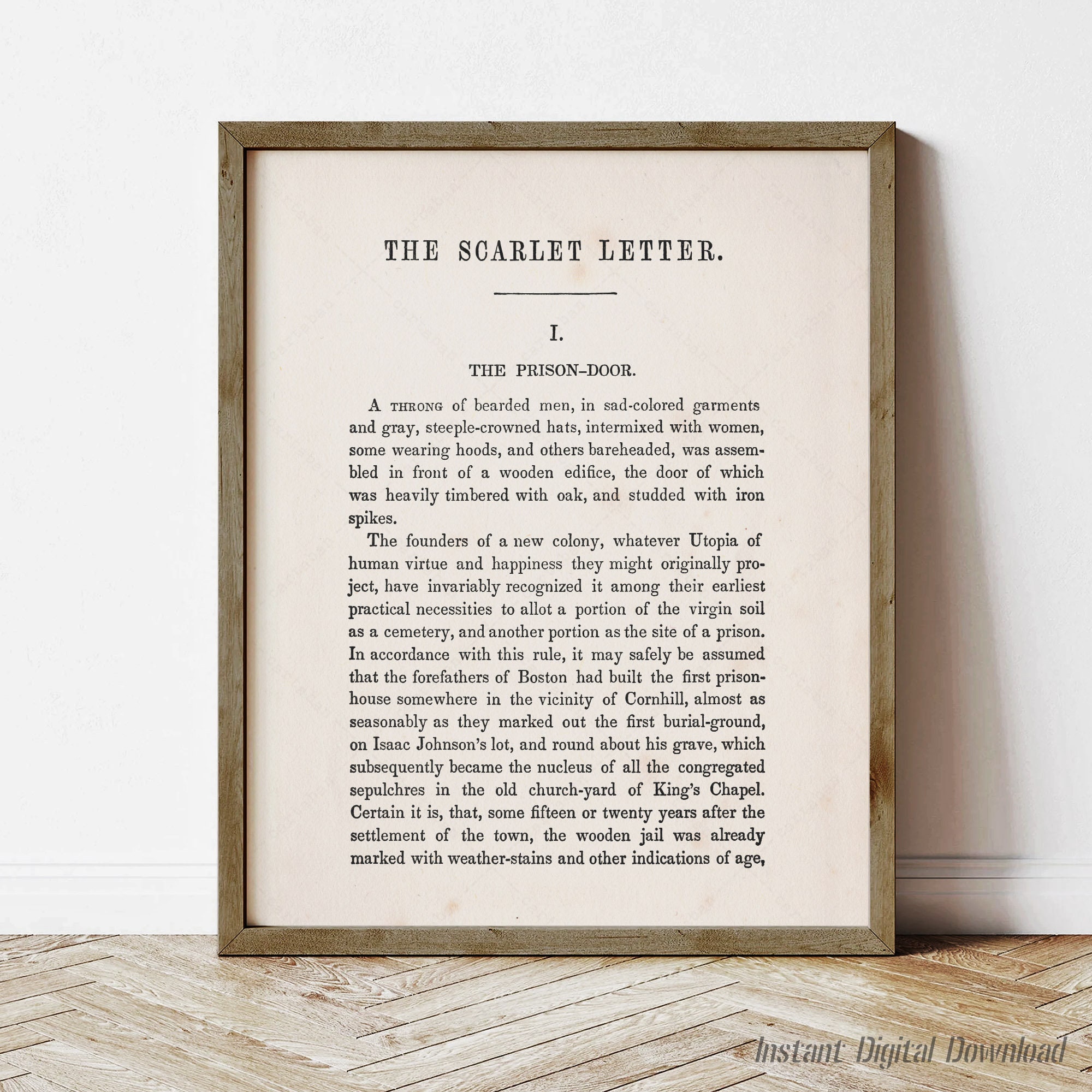 Scarlet Letter Prison Door